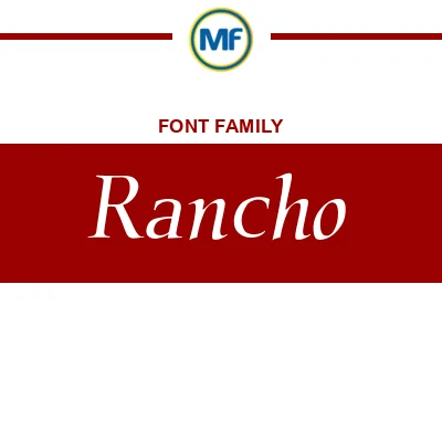 Rancho Font Family: Download Free | MaisFontes
