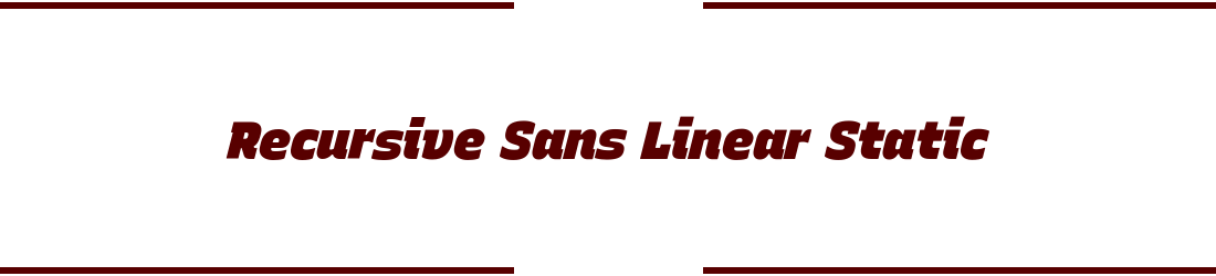 Recursive Sans Linear Static Bold: Free Font Download | MaisFontes