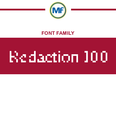 Redaction 100 Font Family: Download Free | MaisFontes