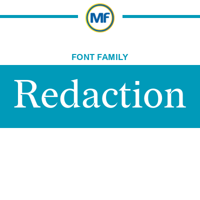 Redaction Font Family: Download Free | MaisFontes