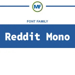 Reddit Mono ExtraBold: Free Font Download | MaisFontes