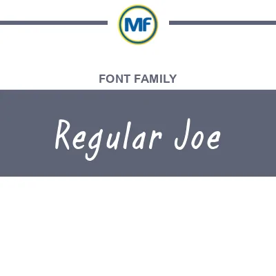 Regular Joe Font Family: Download Free | MaisFontes