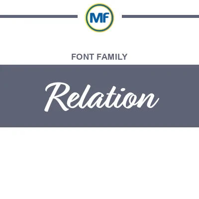 Relation Font Family: Free Download | MaisFontes