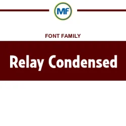 Relay Condensed Regular Font: Free Download | MaisFontes