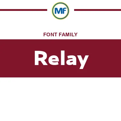 Relay Font Family: Free Download | MaisFontes