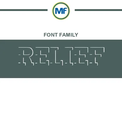 Relief Font Family: Download Free | MaisFontes