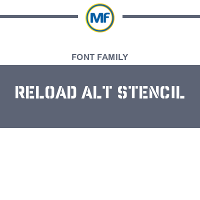 Reload Alt Stencil Font Family: Download Free | MaisFontes