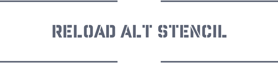 Reload Alt Stencil Bold: Free Font Download | MaisFontes