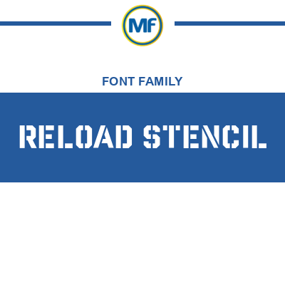 Reload Stencil Font Family: Download Free | MaisFontes