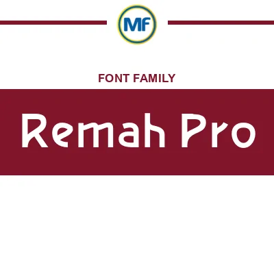 Remah Pro Font Family: Free Download | MaisFontes