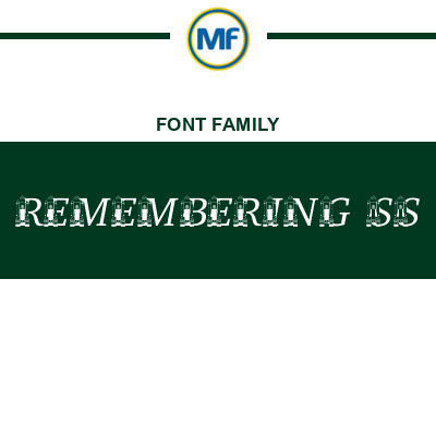 Remembering SS Font Family: Download Free | MaisFontes