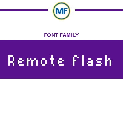Remote Flash Font Family: Download Free | MaisFontes