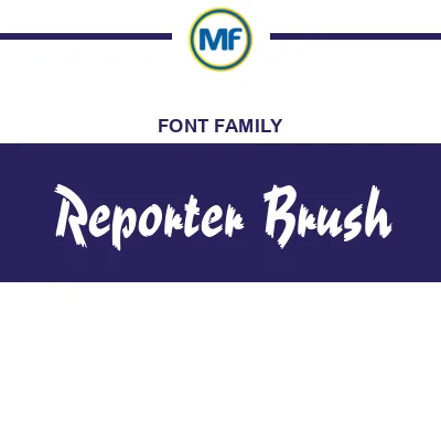 Reporter Brush Font Family: Download Free | MaisFontes