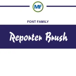 Reporter Brush 2: Free Font Download | MaisFontes