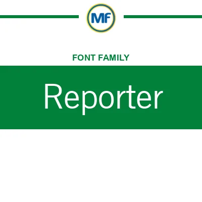 Reporter Font Family: Download Free | MaisFontes