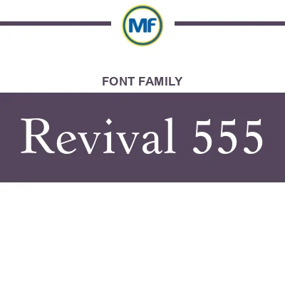Revival 555 Font Family: Free Download | MaisFontes