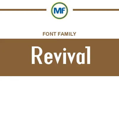 Revival Font Family: Download Free | MaisFontes