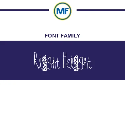 Right Height Font Family: Download Free | MaisFontes