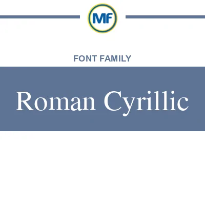 Roman Cyrillic Font Family: Free Download | MaisFontes