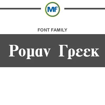 Roman Greek Font Family: Download Free | MaisFontes