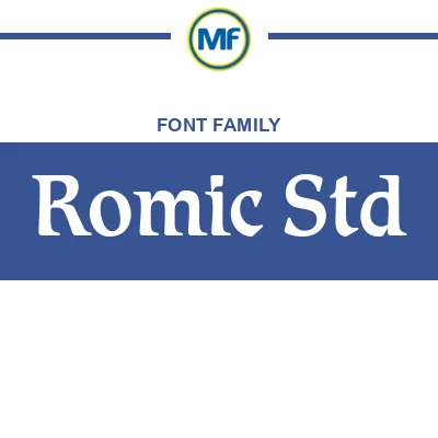 Romic Std Font Family: Download Free | MaisFontes