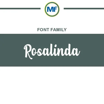 Rosalinda Font Family: Download Free | MaisFontes