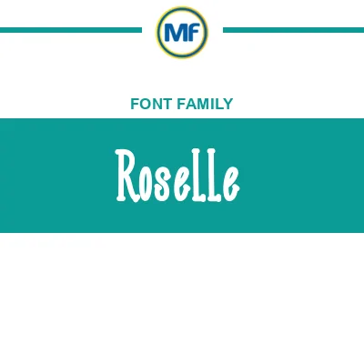 Roselle Font Family: Download Free | MaisFontes