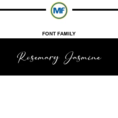 Rosemary Jasmine Font Family: Download Free | MaisFontes