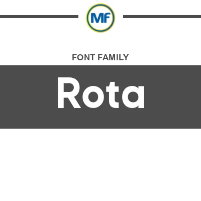 Rota Font Family: Download Free | MaisFontes