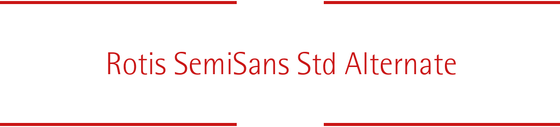 Rotis SemiSans Std 45 Light Font: Free Download | MaisFontes