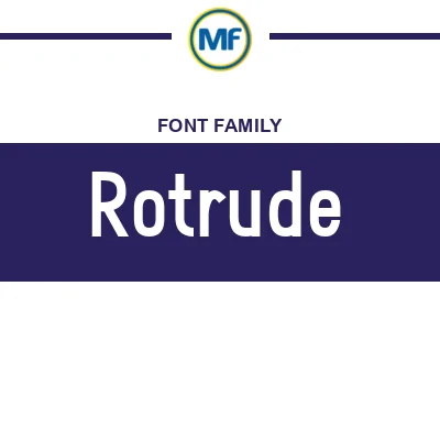 Rotrude Font Family: Download Free | MaisFontes