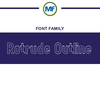 Rotrude Outline Font Family: Download Free | MaisFontes
