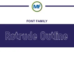 Rotrude Outline Regular: Free Font Download | MaisFontes