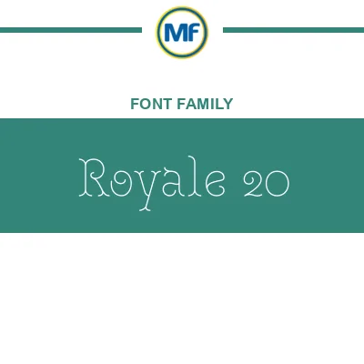 Royale 20 Font Family: Download Free | MaisFontes