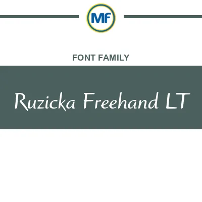 Ruzicka Freehand LT Font Family: Download Free | MaisFontes