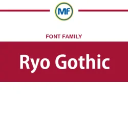 Ryo Gothic PlusN B：無料フォントをダウンロード | MaisFontes