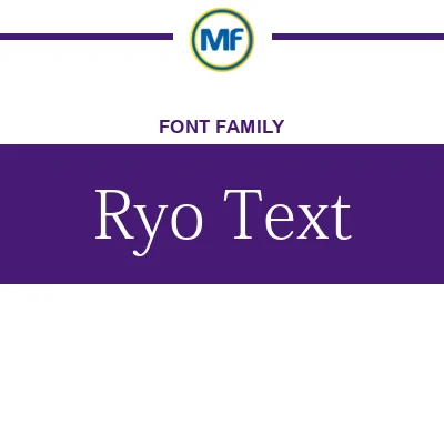 Ryo Text Font Family: Free Download | MaisFontes