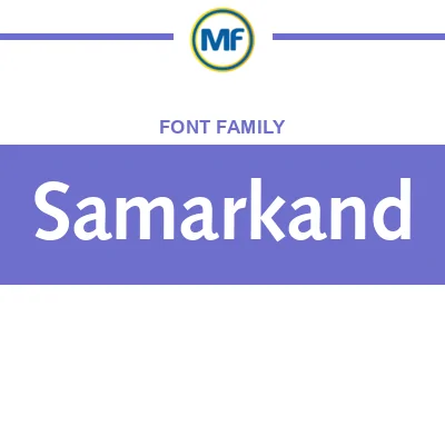 Samarkand Font Family: Download Free | MaisFontes
