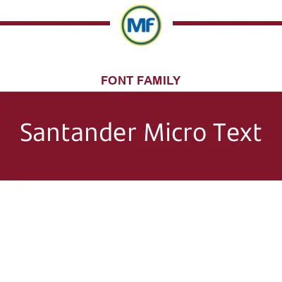 Santander Micro Text Font Family: Free Download | MaisFontes