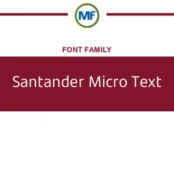 Santander Micro Text W05 Bold: Free Font Download | MaisFontes