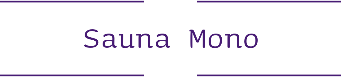 Sauna Mono Pro Regular: Free Font Download | MaisFontes