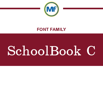 SchoolBook C Font Family: Download Free | MaisFontes