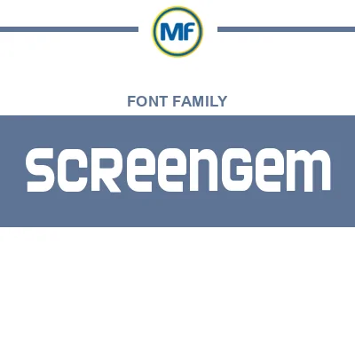 Screengem Font Family: Download Free | MaisFontes