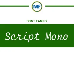 Script Mono: Free Font Download | MaisFontes