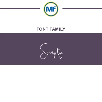 Scripty Font Family: Download Free | MaisFontes