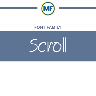 Scroll Font Family: Download Free | MaisFontes