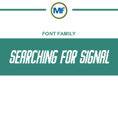 Searching For Signal Font Family: Download Free | MaisFontes