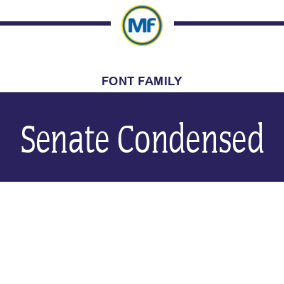 Senate Condensed Font Family: Download Free | MaisFontes