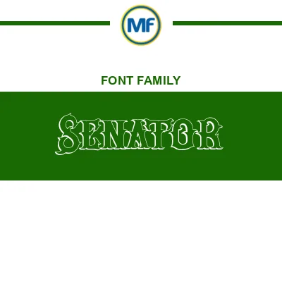 Senator Font Family: Download Free | MaisFontes