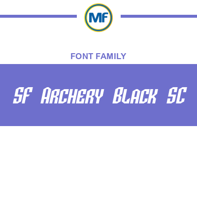 SF Archery Black SC Font Family: Download Free | MaisFontes